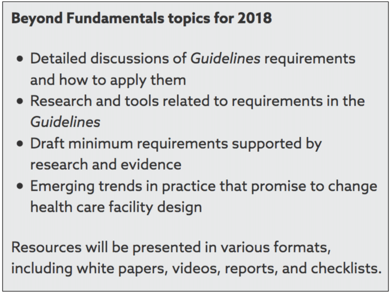 FGI's 2018 Guidelines Released on MADCAD - Facility Guidelines Institute