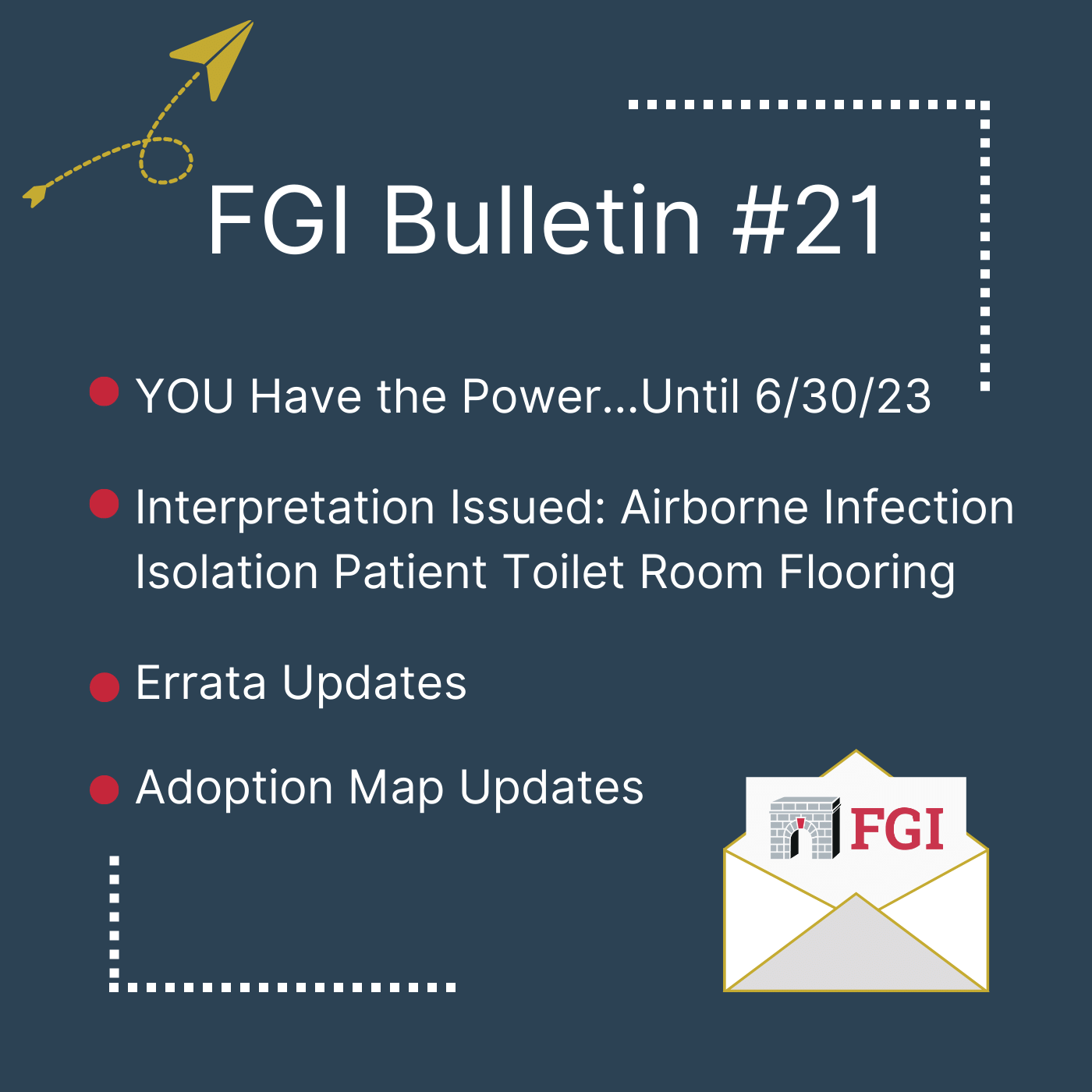 FGI Bulletin #21 - Facility Guidelines Institute